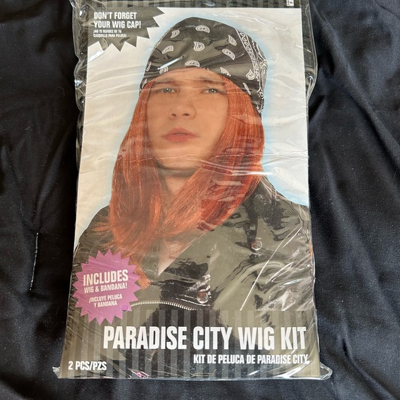 Spirit Accessories Axl Rose Guns N Roses Wig With Matching Bandanna Poshmark